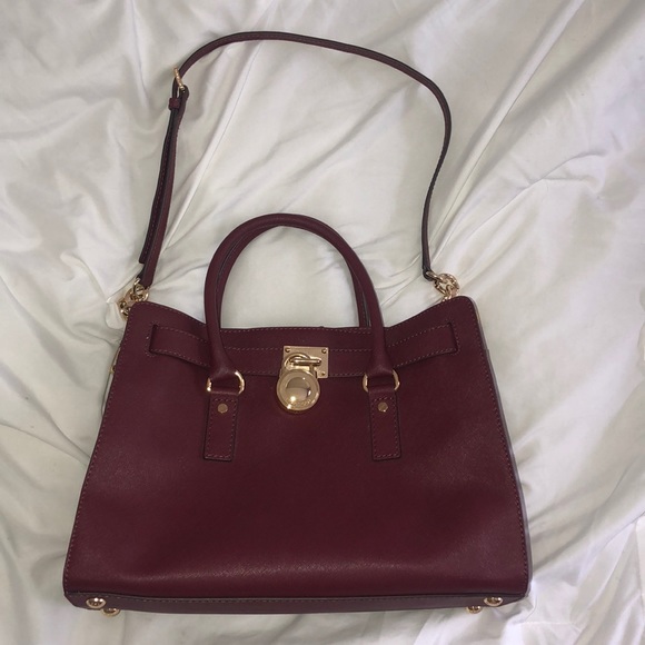 Michael Kors | Bags | Michael Kors Medium Hamilton Lock Signature Bag ...